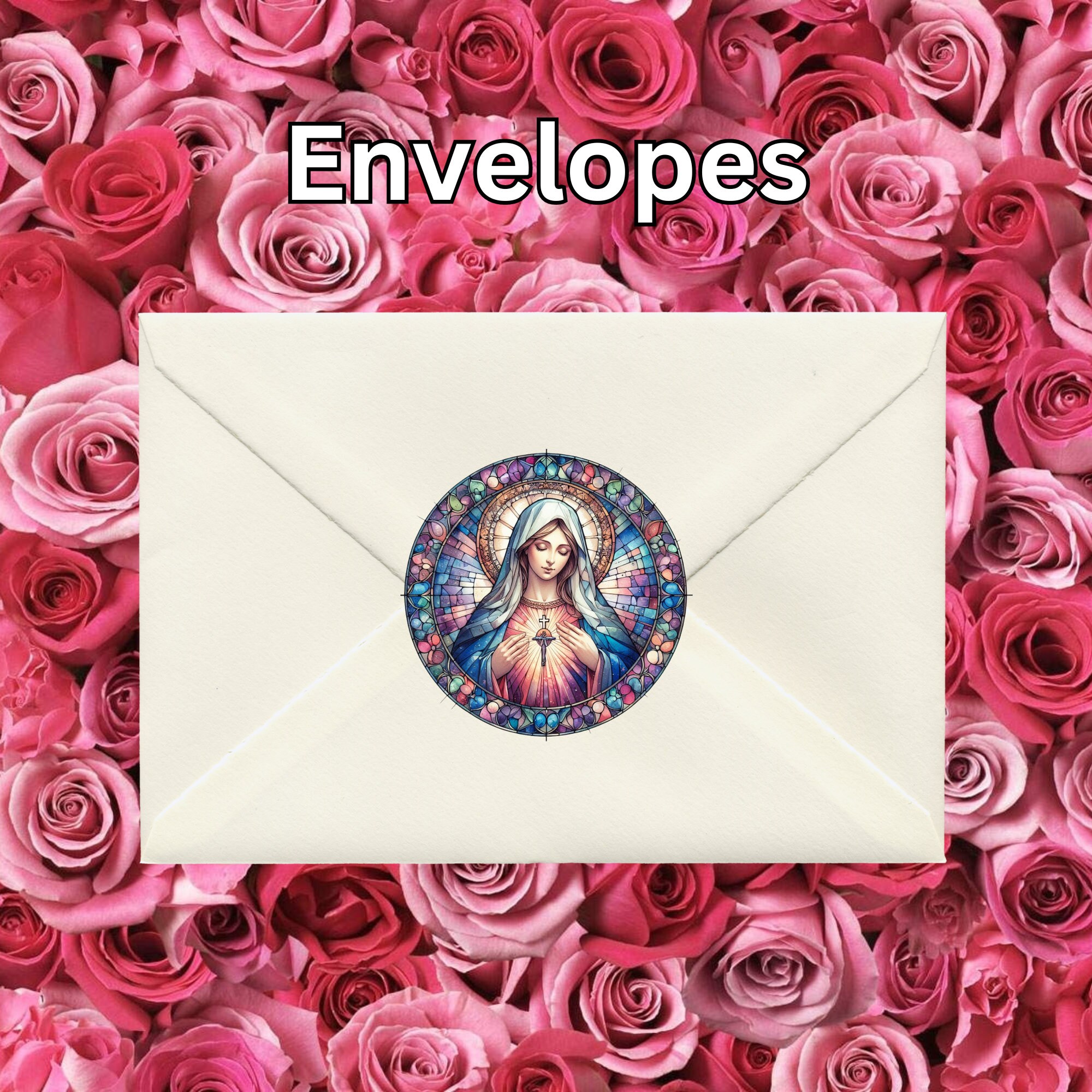 Blessed Virgin Mother Mary Stickers Christian Catholic Gift For - Etsy