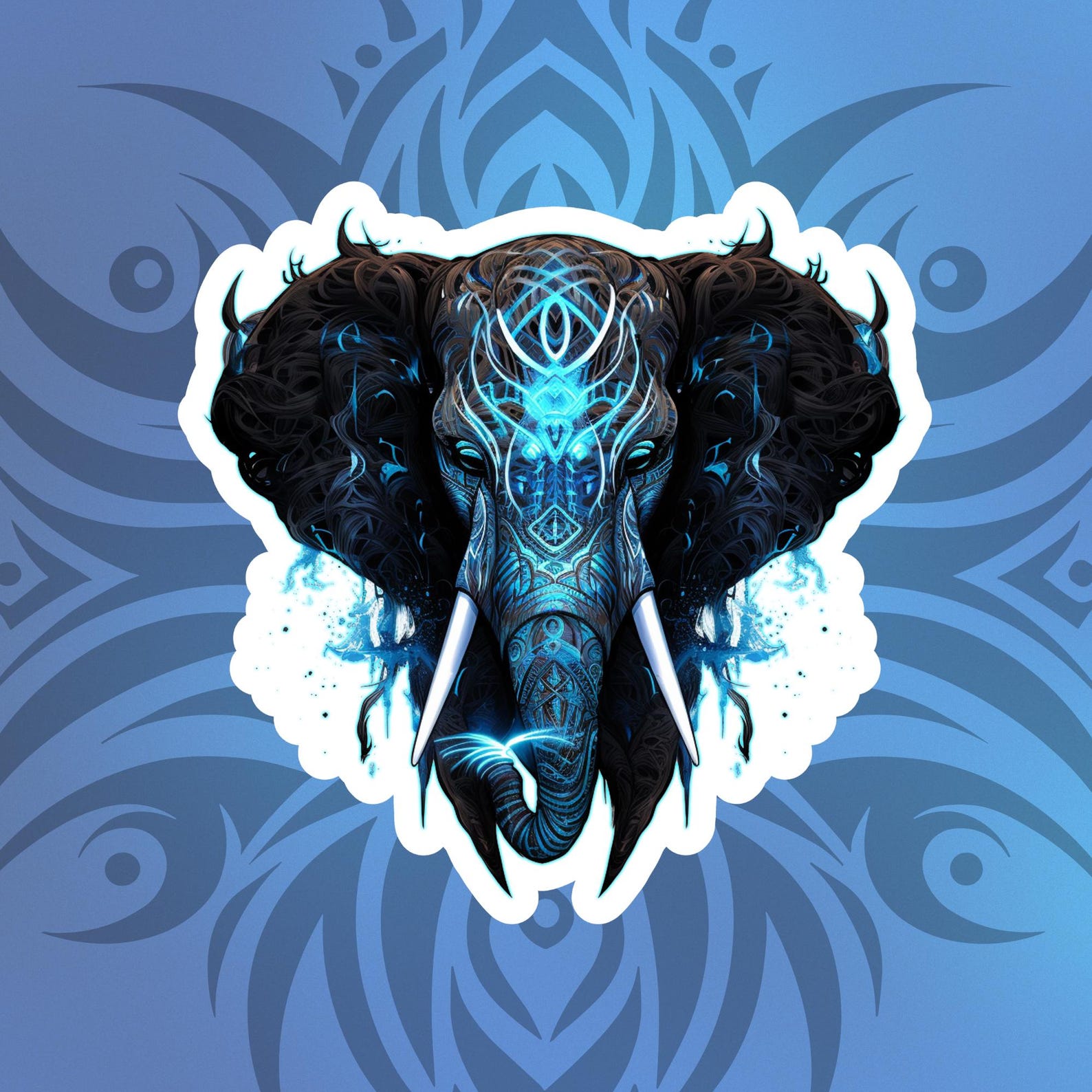 Animal Stickers, Tribal Decals, Tribal Tattoo Stickers, Wolf, Elephant ...