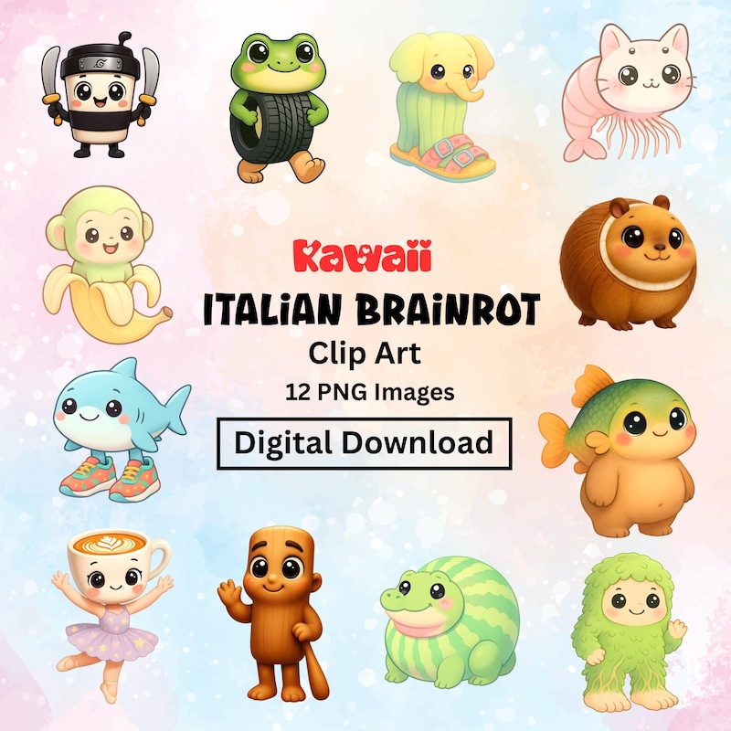 Papercraft de brainrot - Etsy España