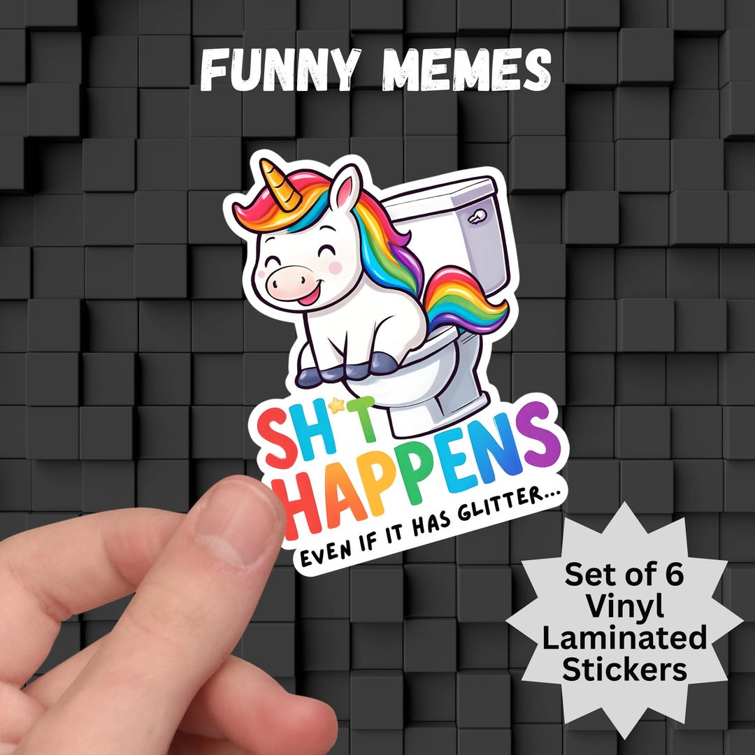 Funny Memes Sticker Pack, Humorous Quotes, Gift Idea For - Etsy