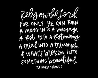 Neill F Marriott Quote Black and White LDS Printable, Mormon Wall Art ...