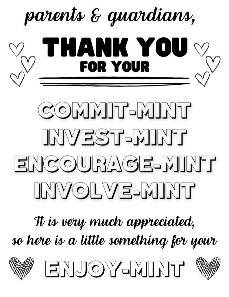 Thank You for Your COMMITT-MINT Printable SIGN - Etsy