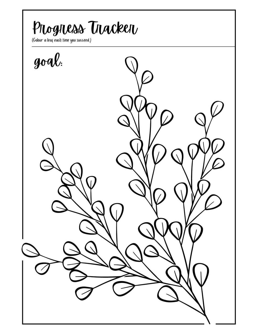 Progress Tracker/ Habit Tracker/ Goal Tracker/ Goal Planner/ Organizer ...