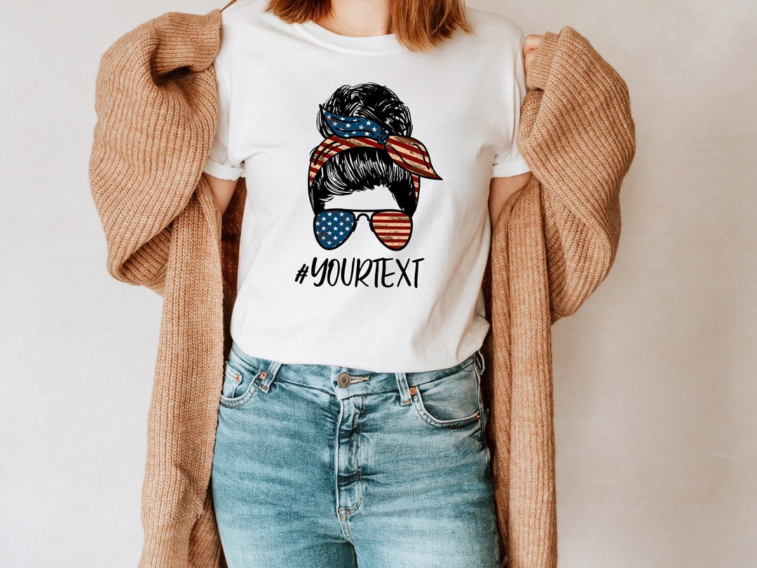 Custom Messy Bun Women Shirt, Personalized Messy Bun Shirt ...
