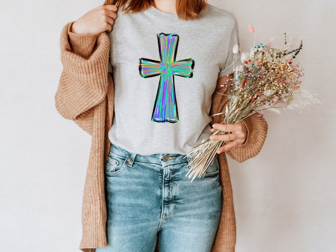 Cross Shirt, Jesus Shirt, Easter Cross Jesus Shirt, Christian Outfit ...