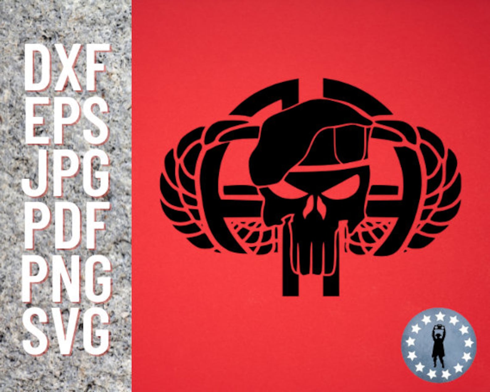 US Army Airborne Death From Above Digital File SVG Dxf Pdf Eps Jpg Png ...