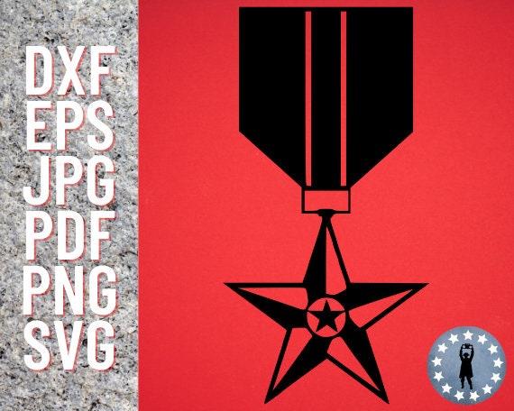 US Military Bronze Star Medal Award Digital File SVG Eps Dxf Jpg Pdf ...