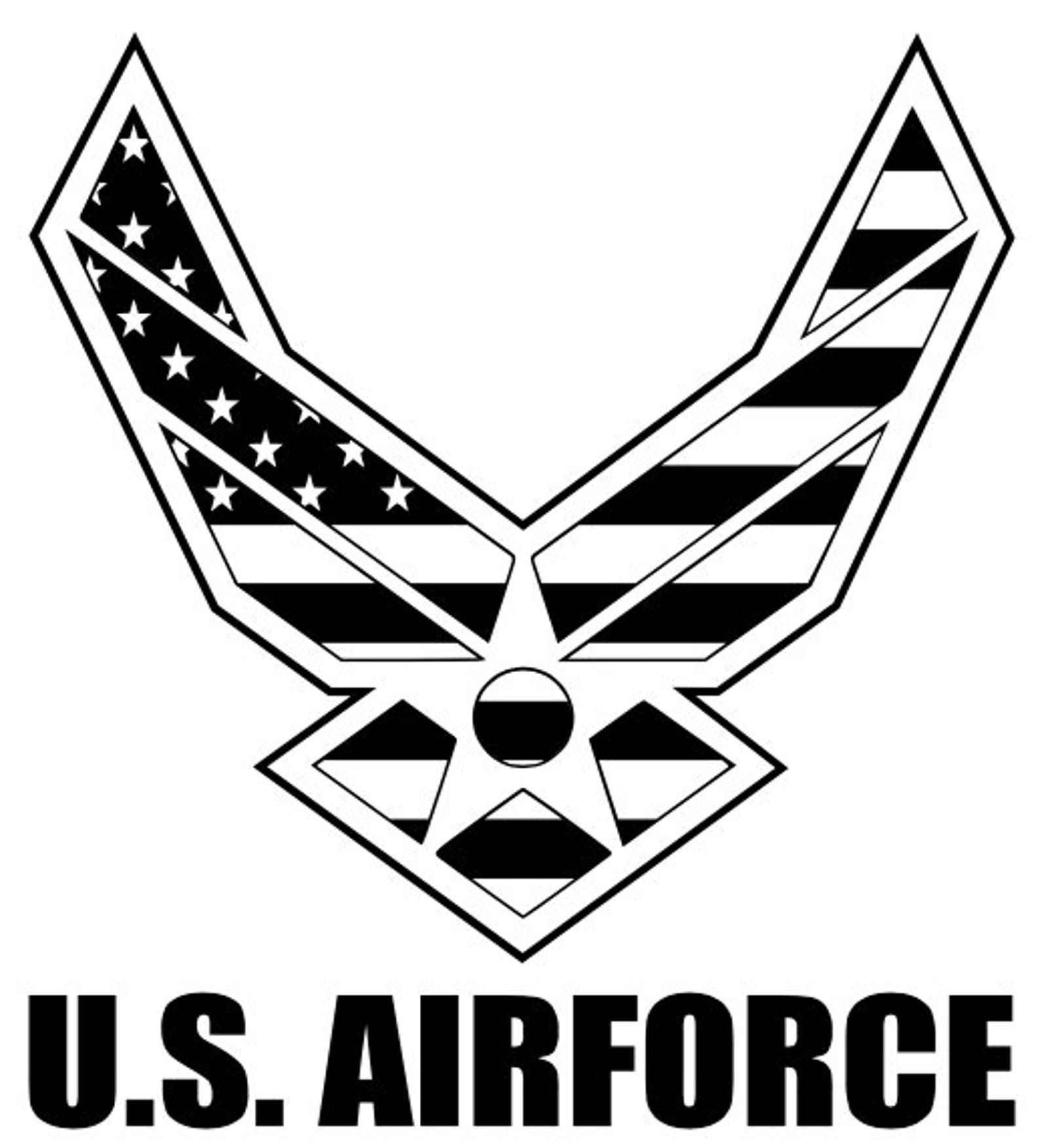 US Air Force United States Flag Logo USAF Emblem Military Digital File ...