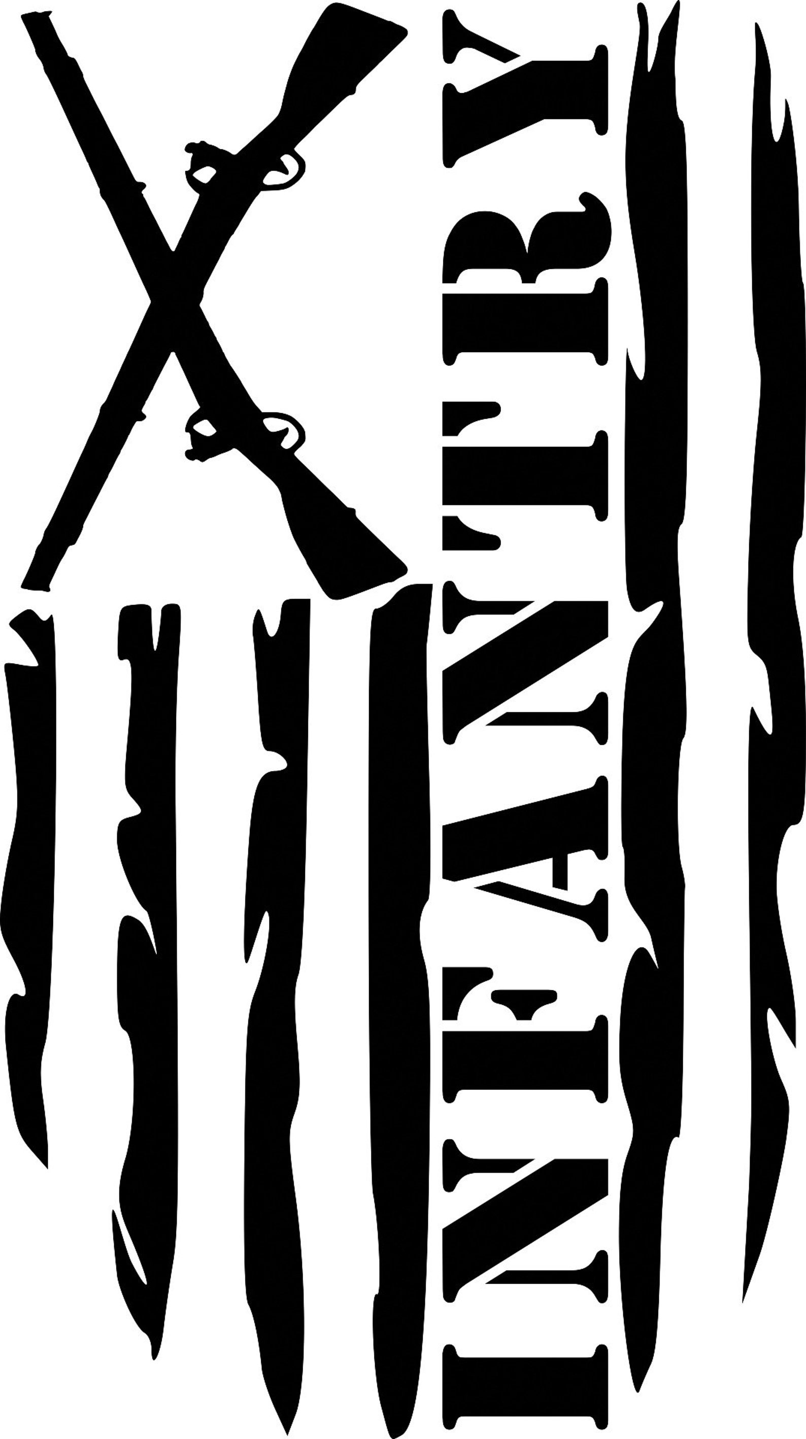 US Army Infantry Tattered Flag Crossed Rifles Digital File SVG, Dxf ...