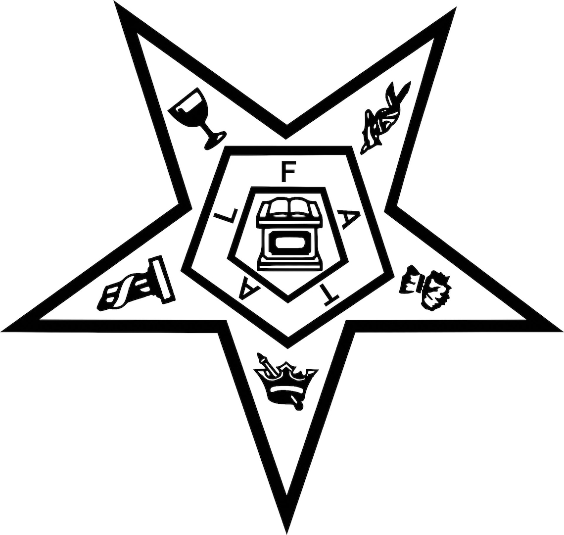 Order of the Eastern Star Logo Emblem Digital Cut File SVG Dxf Eps Jpg ...
