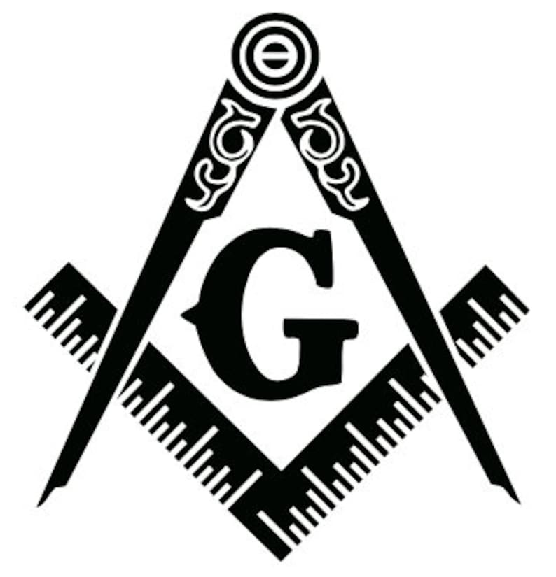 Masonic Square and Compass Freemason Digital File SVG Eps Jpg Pdf Png ...