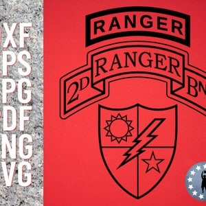 US Army 2nd Ranger Battalion Digital File SVG Eps Jpg Pdf Png Dxf - Etsy