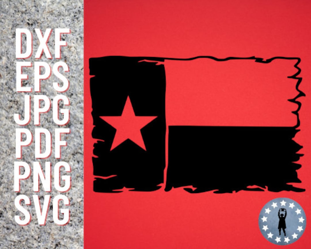 Tattered Torn Worn Texas Flag Digital File SVG Dxf Eps Jpg Pdf Png - Etsy