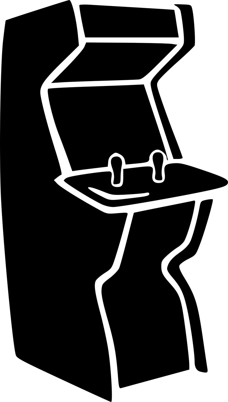 Arcade Machine Upright Video Game Console Digital File SVG Dxf Eps Jpg ...