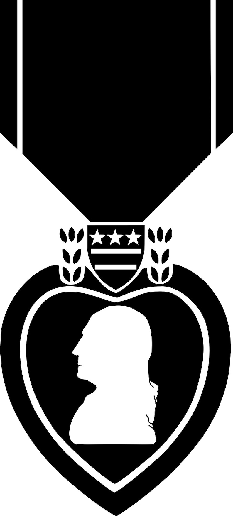 US Military Purple Heart Medal Digital File SVG Dxf Eps Jpg Pdf Png - Etsy