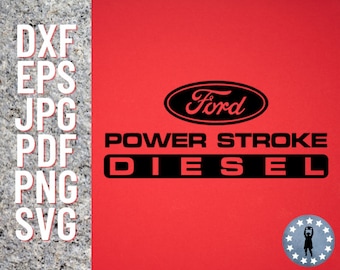 Power Stroke Diesel Svg - Etsy
