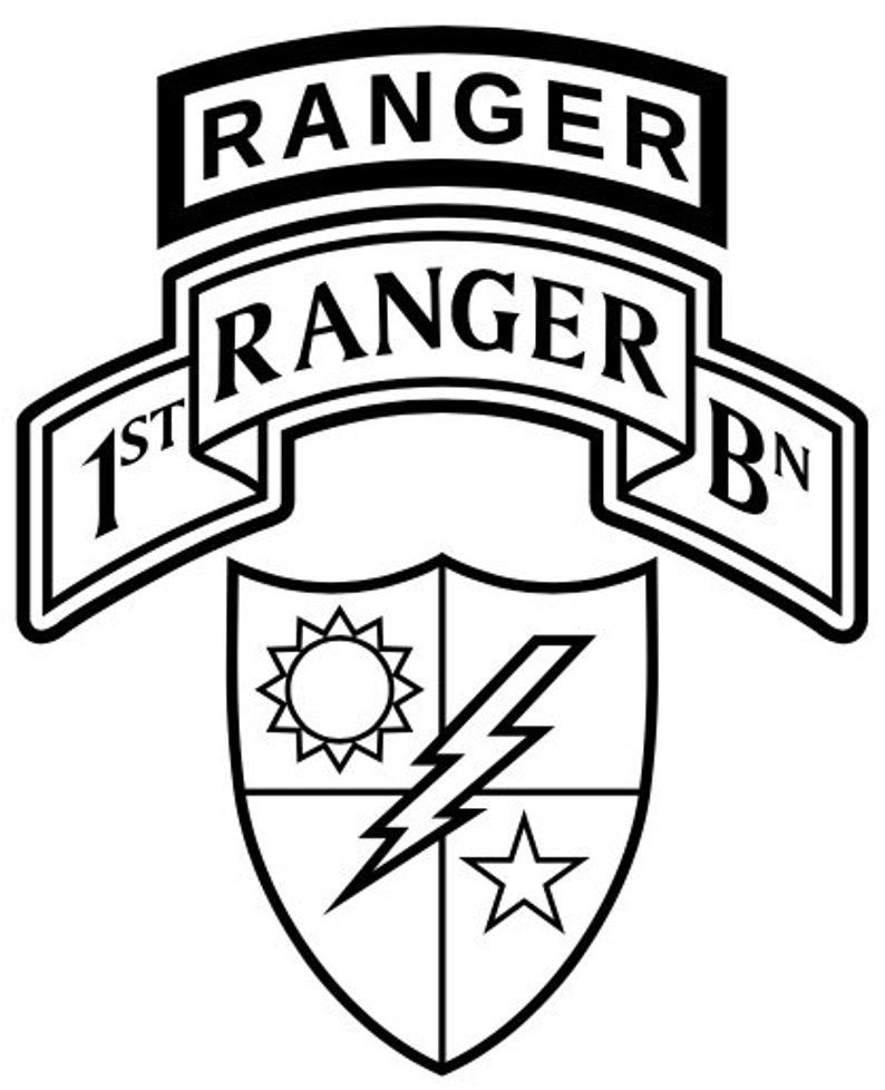 US Army 1st Ranger Battalion Digital File SVG Eps Jpg Pdf Png - Etsy