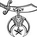 Shriner Emblem Scimitar Digital File SVG Dxf Eps Jpg Pdf Png - Etsy