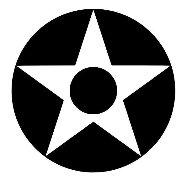 USAF Roundel Insignia Air Force Army Navy Marines Airplane Wing Logo ...