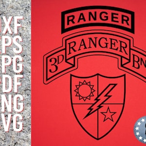 US Army 3rd Ranger Battalion Digital File SVG Eps Jpg Pdf Png Dxf - Etsy