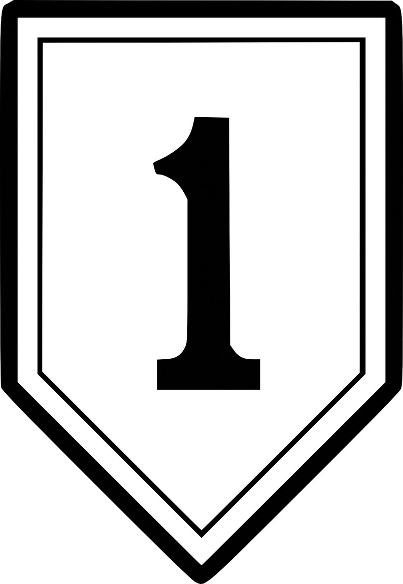 US Army Big Red 1 One 1st Infantry Division BRO Digital File SVG Eps ...