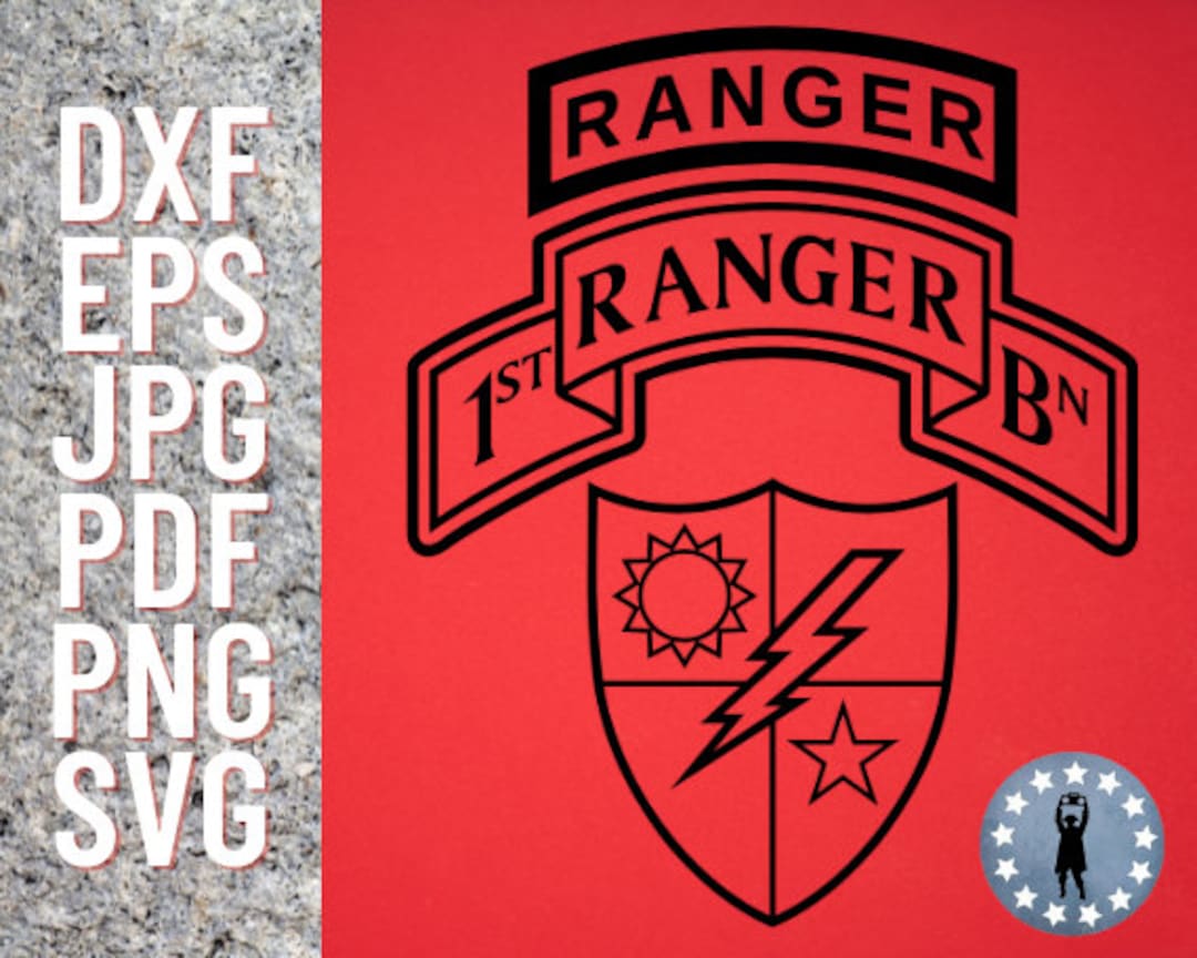 US Army 1st Ranger Battalion Digital File SVG Eps Jpg Pdf Png Dxf - Etsy