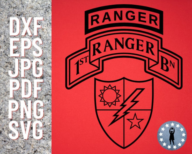 US Army 1st Ranger Battalion Digital File SVG Eps Jpg Pdf Png Dxf - Etsy