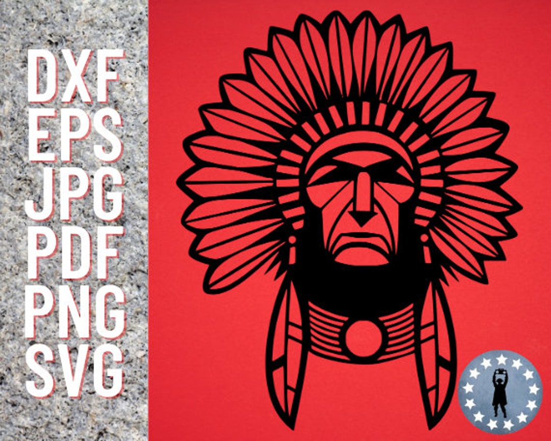 Native American Indian Head - Etsy