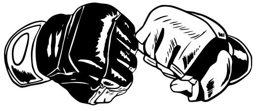 MMA Boxing Fighting Gloves Fists Digital File SVG Dxf Eps Jpg Pdf Png ...