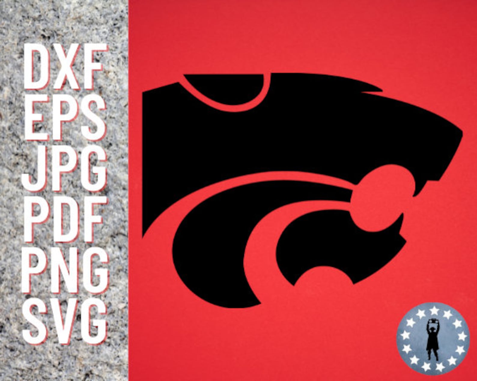 Wildcat Tiger Lion Head Digital File SVG Dxf Eps Jpg Pdf Png - Etsy