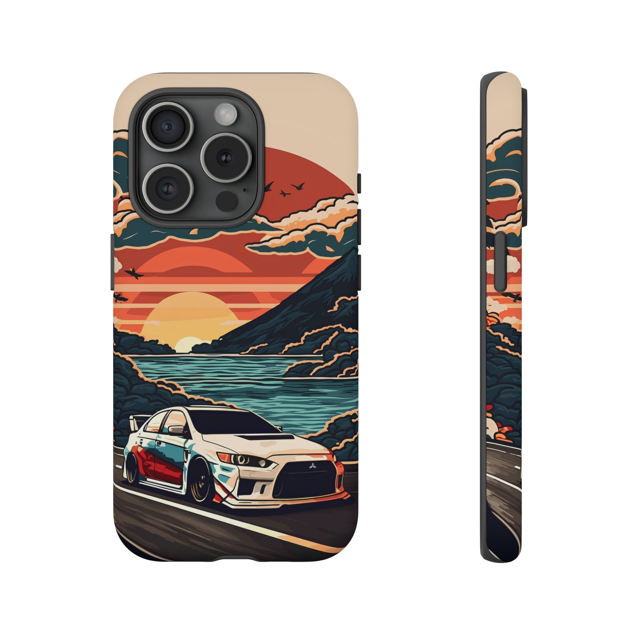 Mitsubishi Lancer EVO X japanese Sunset Colorized Tough Cases - Etsy