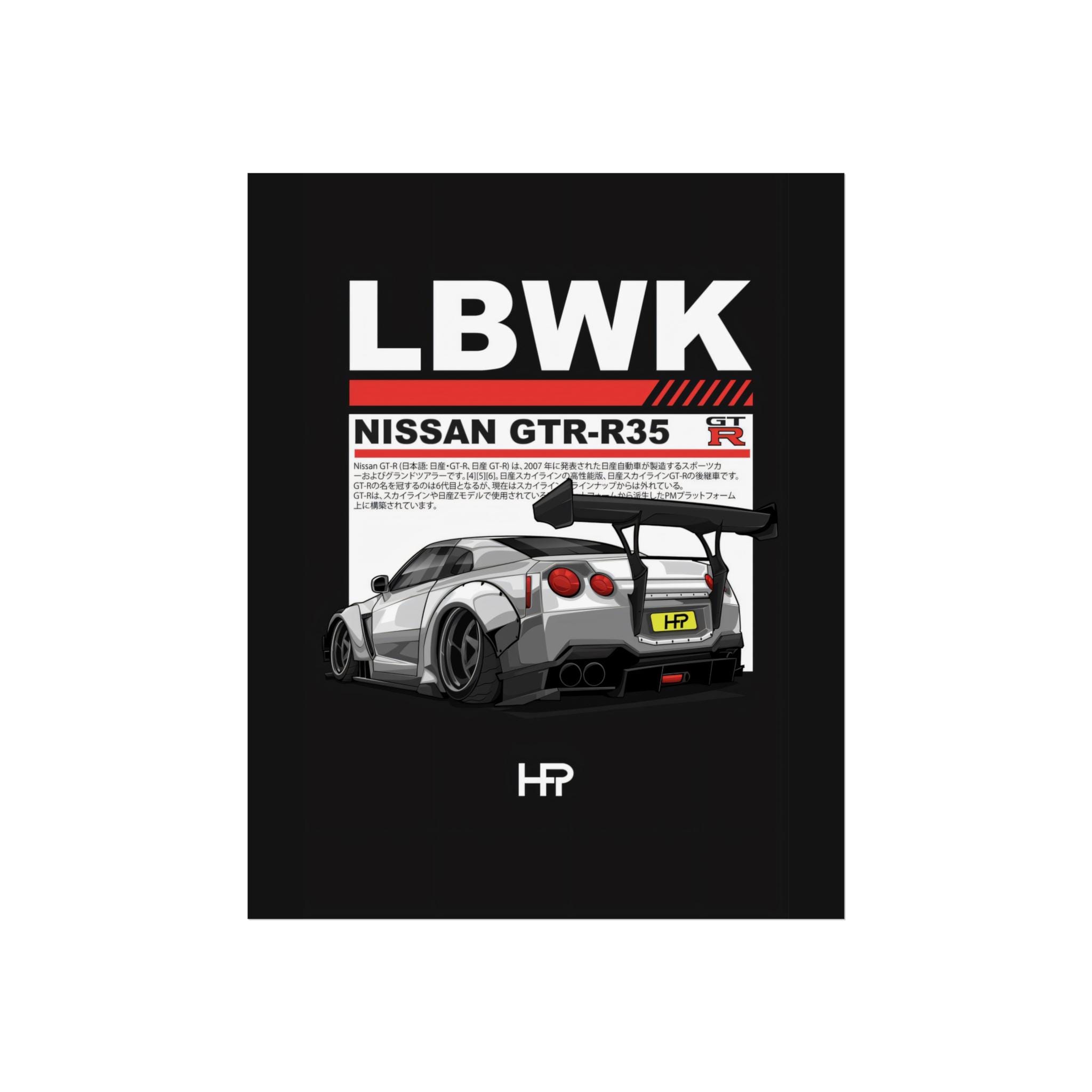 Nissan Skyline GTR R35 liberty Walk Edition Premium Fine Art Poster - Etsy