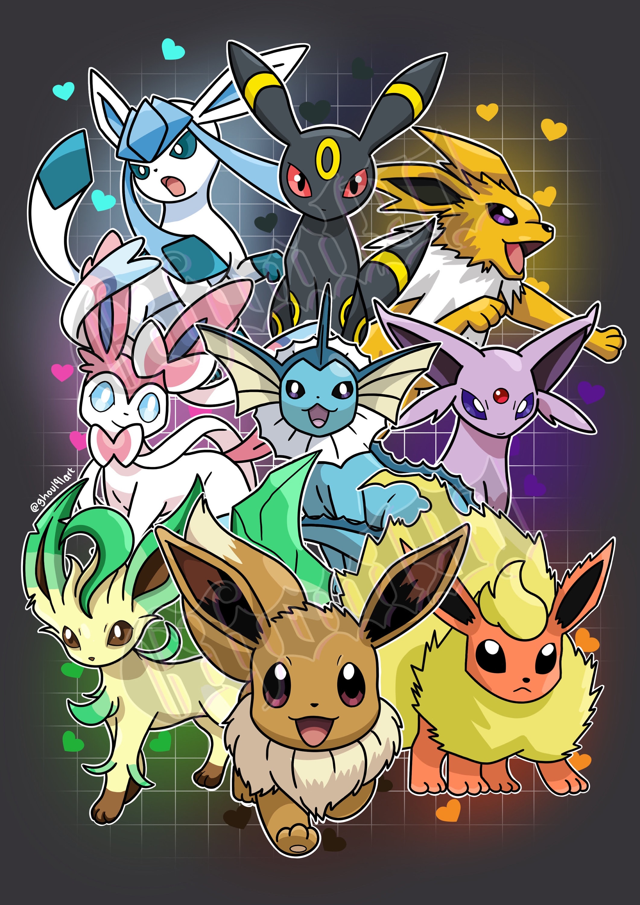 Pokemon Eevee Evolution Wallpaper
