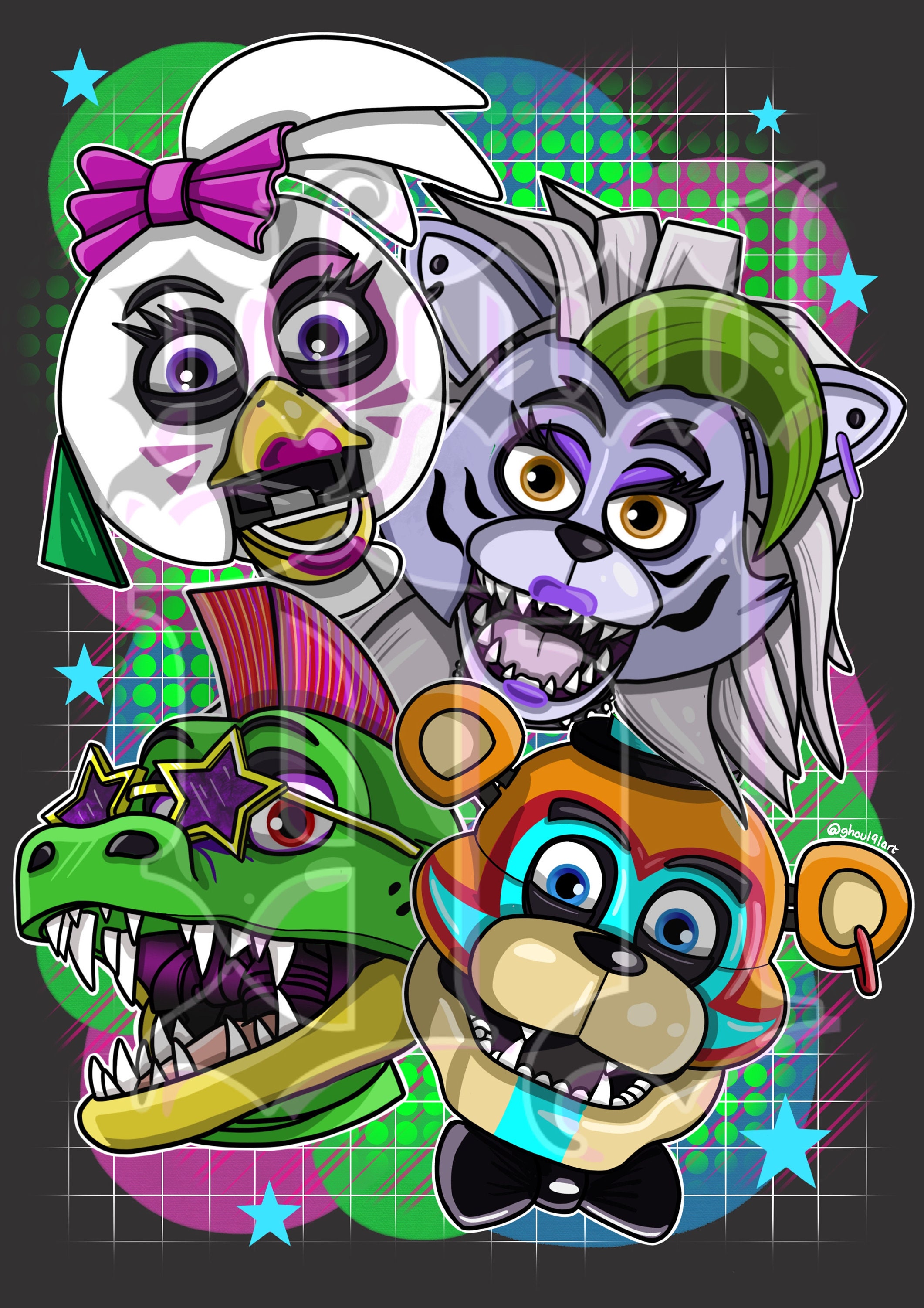 FNAF Security Breach A4 Print - Etsy