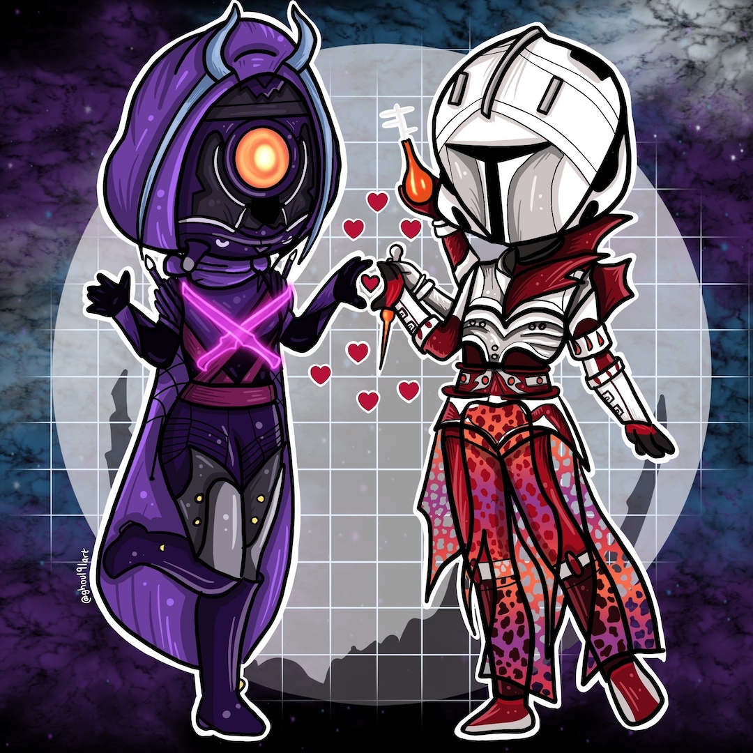 Custom Destiny Portrait (couple Edition) - Etsy