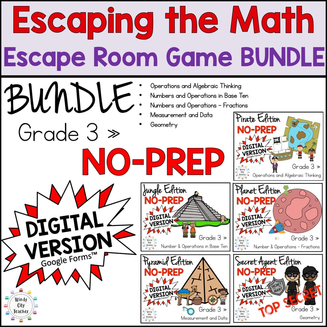 Digital Escape Room Bundle - 3rd Grade Standards - Etsy