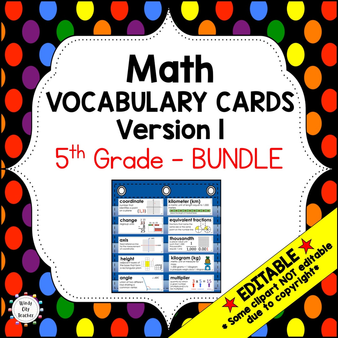 Engage NY 5th Grade Vocabulary Word Wall - BUNDLE - Modules 1-6 - Etsy