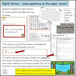 Escape Room Bundle - 4th Grade Standards - Etsy