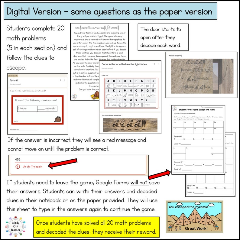 Escape Room Bundle - 4th Grade Standards - Etsy