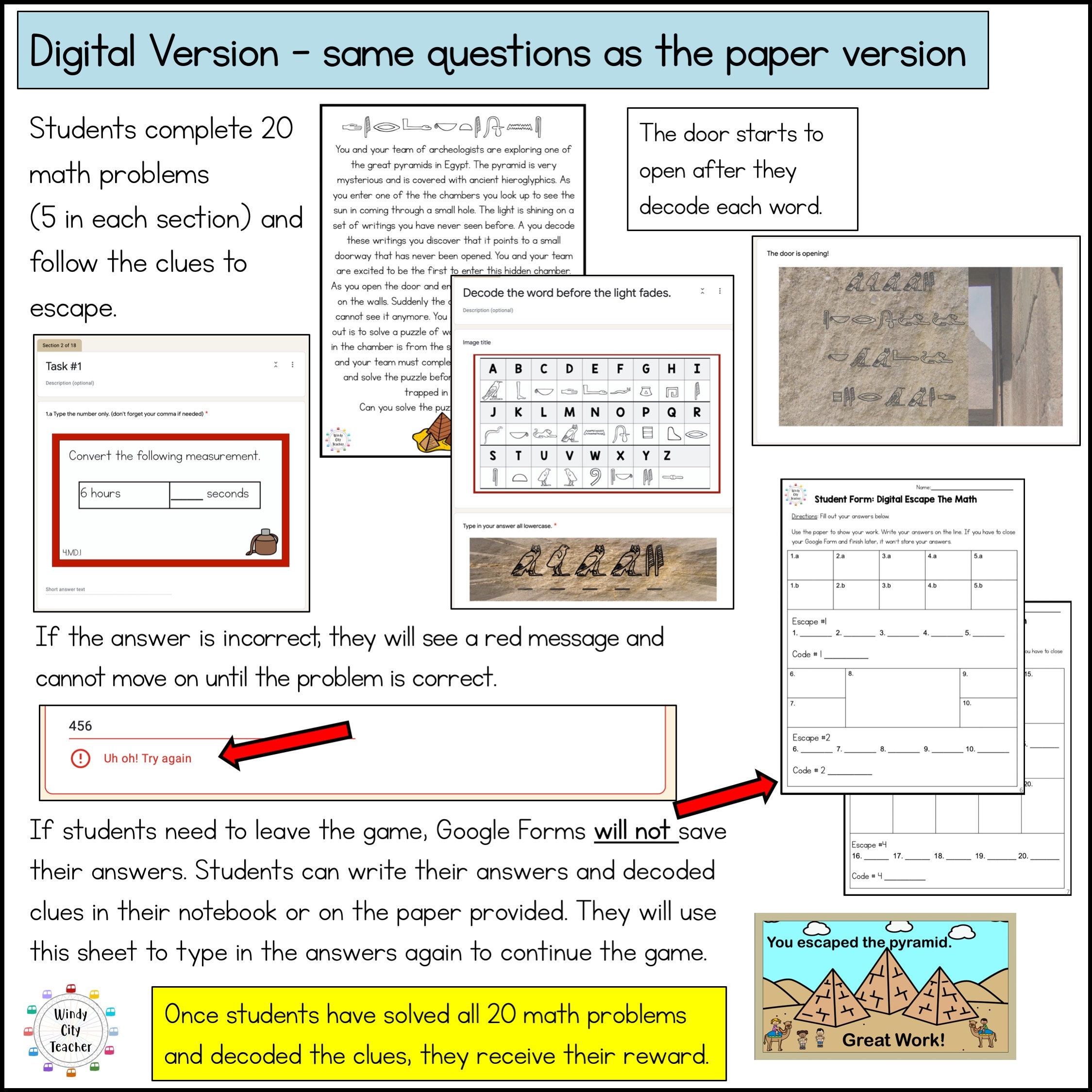 Escape Room Bundle - 4th Grade Standards - Etsy