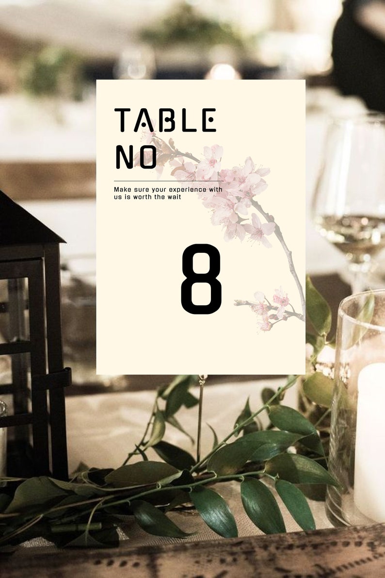 Printable Table Number - Etsy
