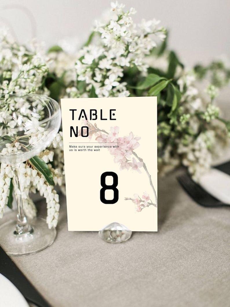 Printable Table Number - Etsy