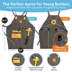 Kids Canvas Woodworking Apron - Etsy