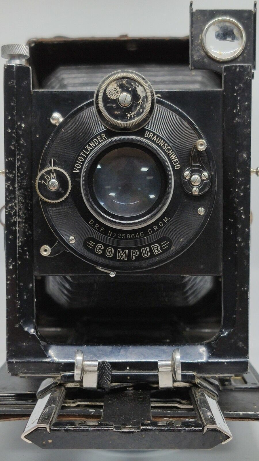 Voigtlander Anastigmat Avus Folding Bellows Camera 16.5 Cm Compur Lens ...