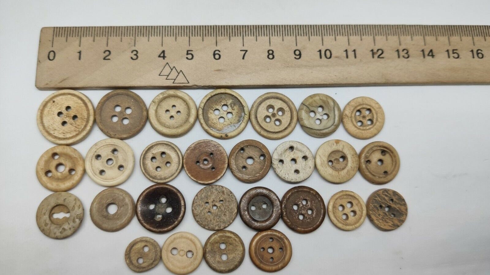 Antique Bone Buttons From Clothes, Ancient Ottoman Empire, 17th Century ...