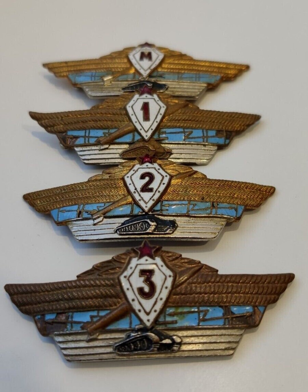 A Set of Soviet-class Insignia for Tank Troops. - Etsy