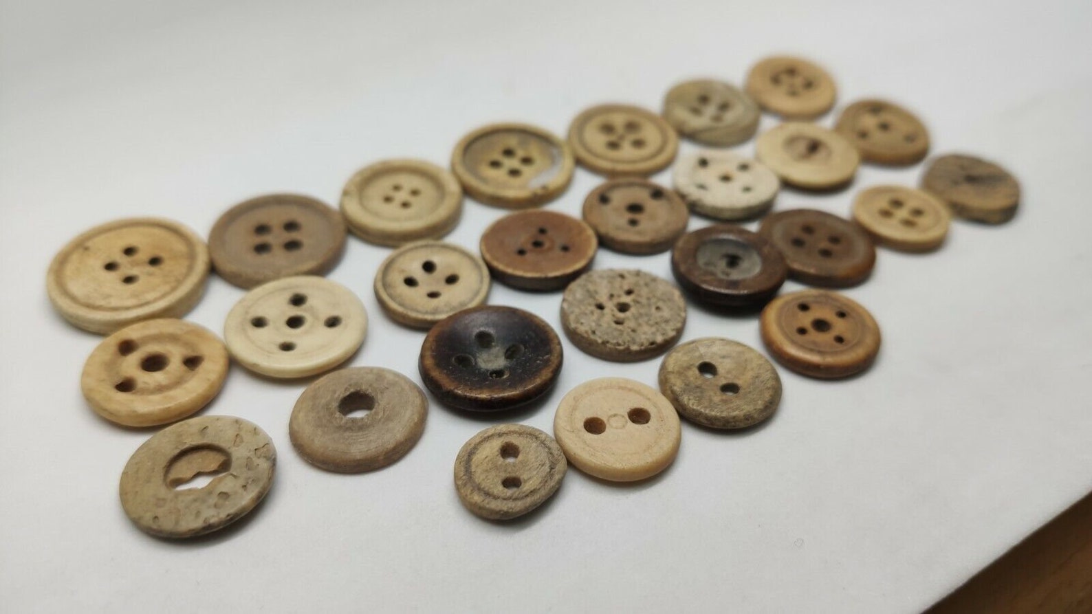 Antique Bone Buttons From Clothes, Ancient Ottoman Empire, 17th Century ...