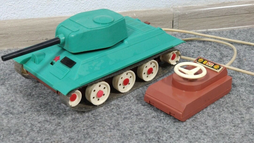 Vintage USSR Military Tank Remote Controlled Battery Operated Plastic ...