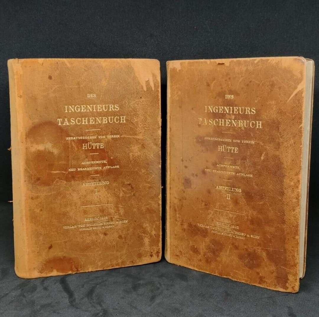 RARE Two Volumes of Old German Books From 1902, With Gilded Pages. - Etsy