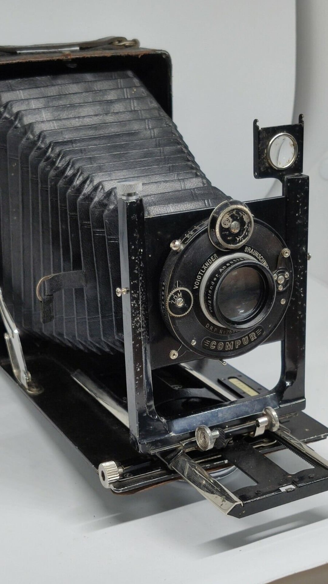 Voigtlander Anastigmat Avus Folding Bellows Camera 16.5 Cm Compur Lens ...